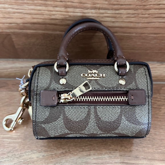 Coach | Other | Bag Charm Coach Mini Rowan Satchel Bag Charm In ...